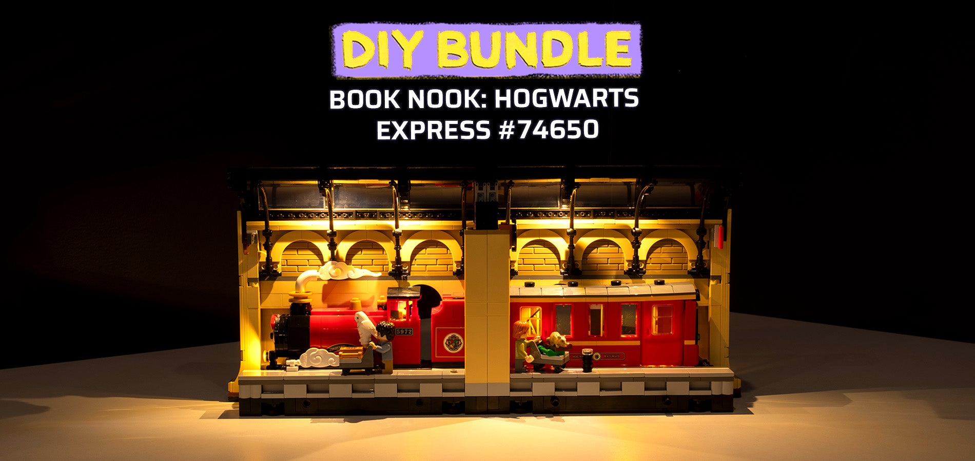 DIY Light Bundle for LEGO® Book Nook: Hogwarts™ Express #76450 – Light ...