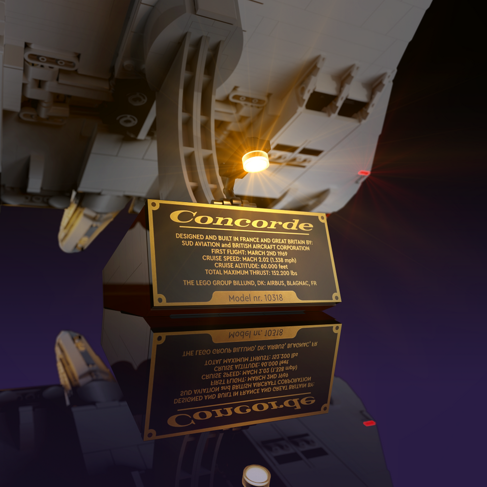 LMB 2.0 Light Kit for LEGO Concorde #10318 – Light My Bricks USA