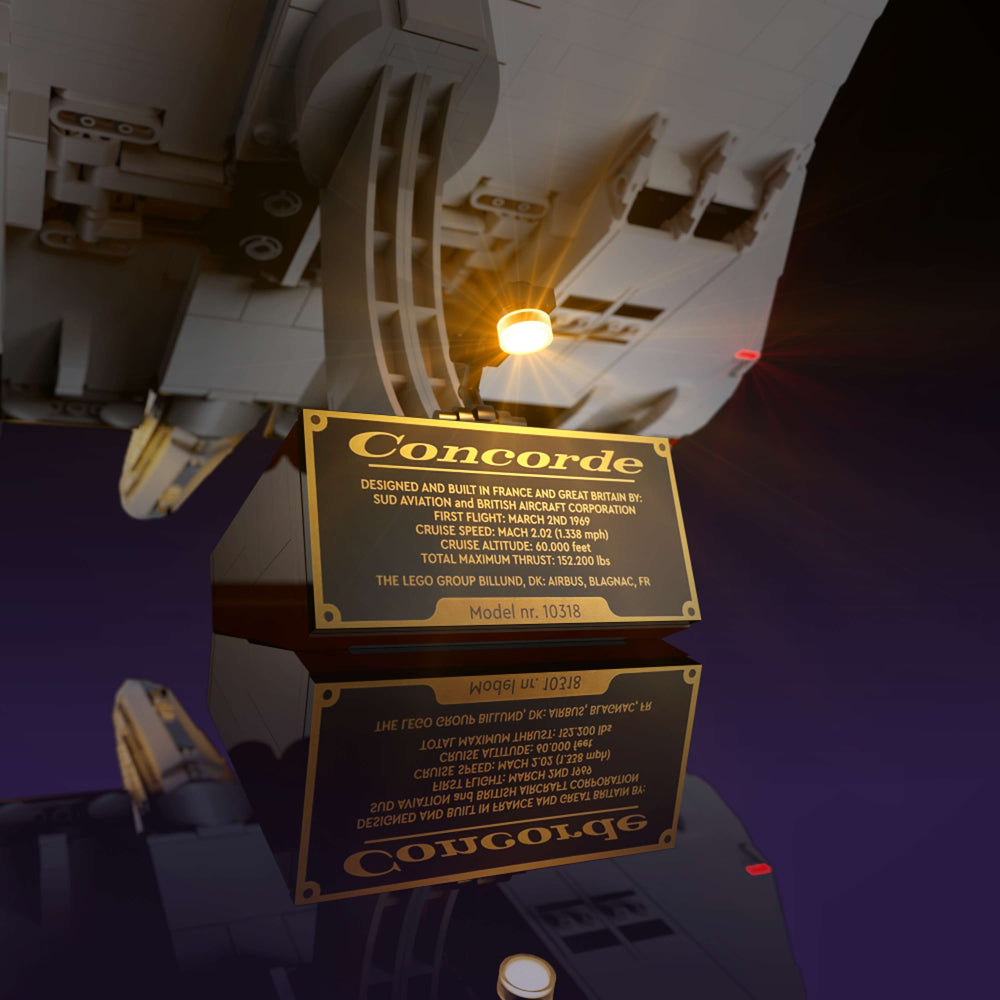 LMB 2.0 Light Kit for LEGO Concorde #10318 – Light My Bricks USA